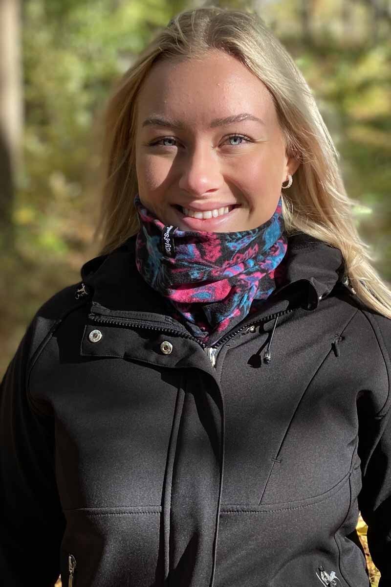 Way of Sweden Anja Fleecekrage Dam Mönstrad - SMILE.