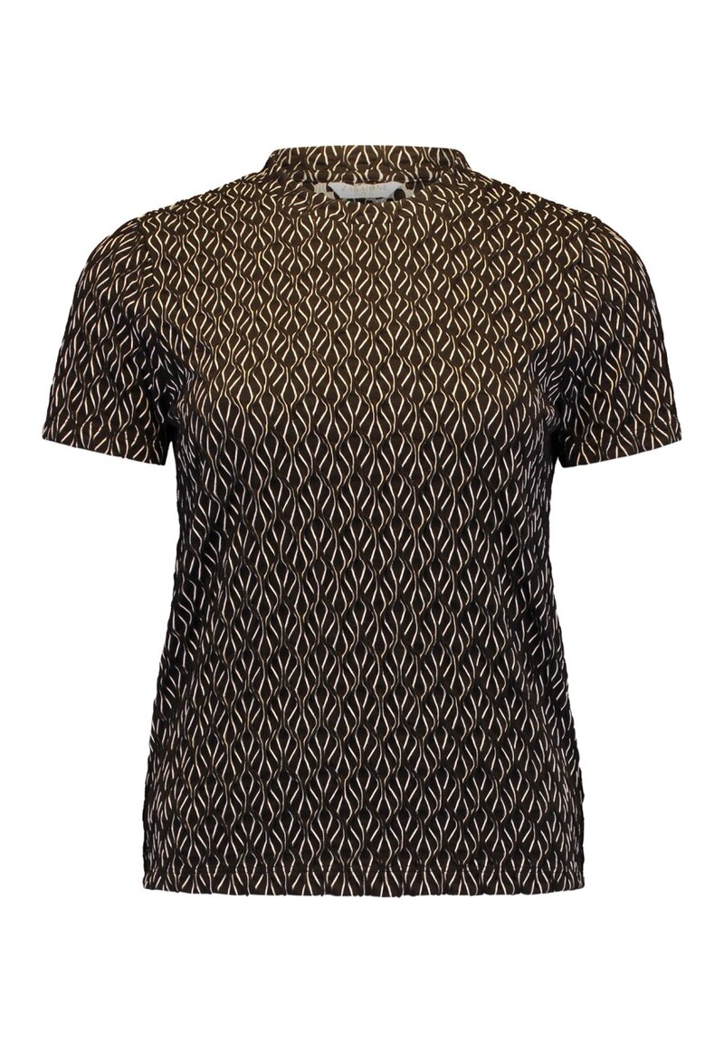 Zabaione Adora Kortärmad Blus Dam Black Offwhite - SMILE.