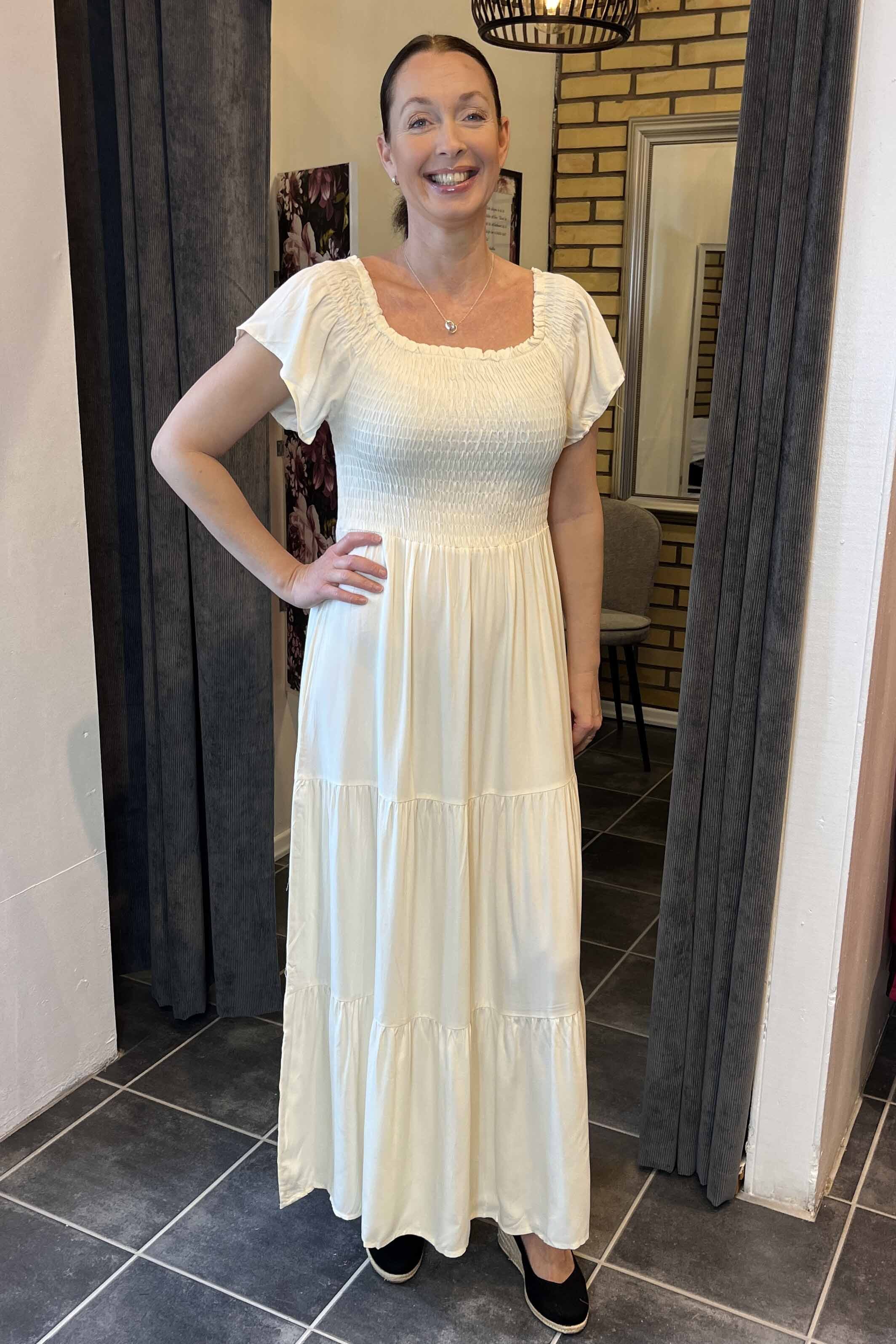 CC Fashion Klänning Dam Beige - SMILE.