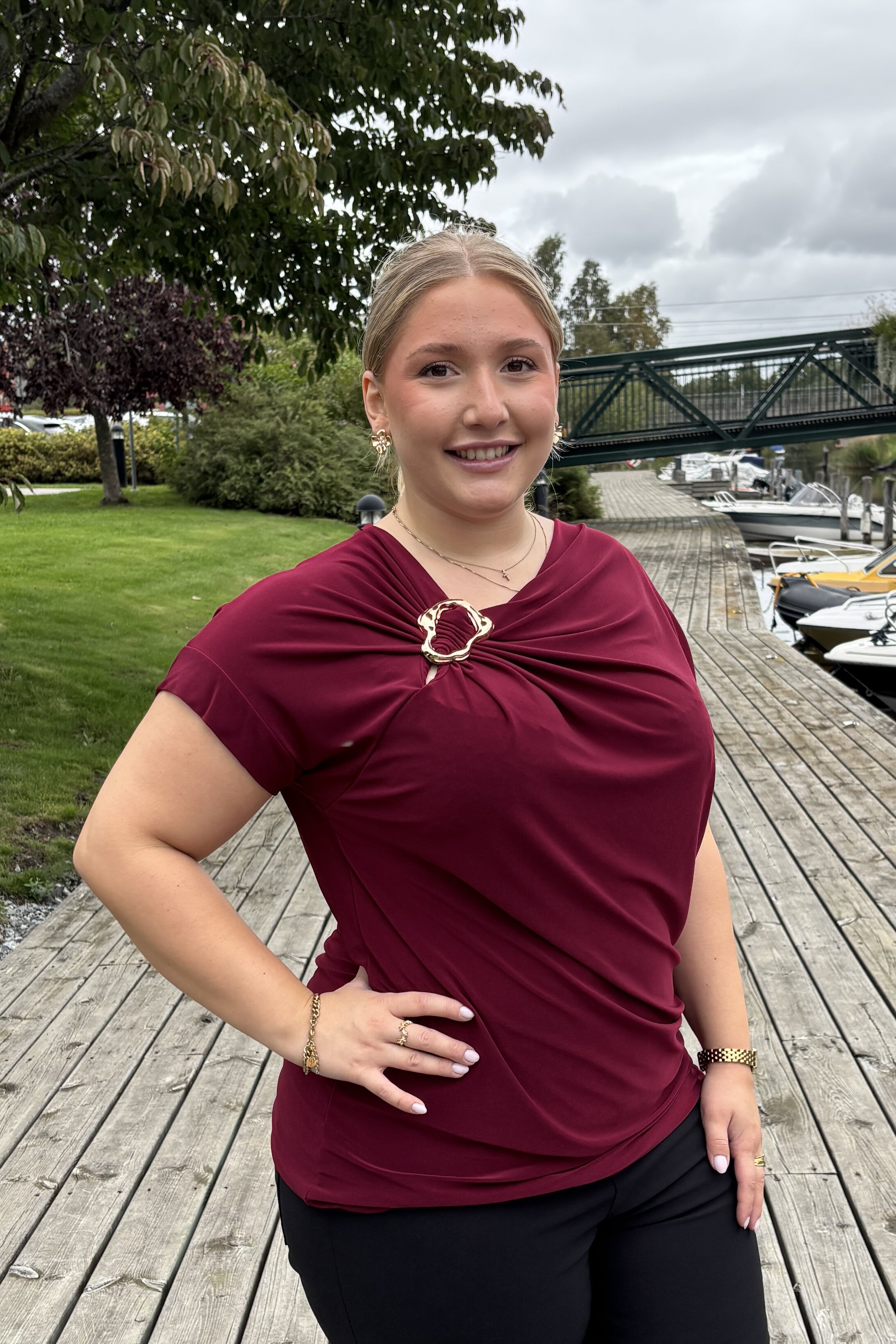 Chica London Parvati Topp Dam Bordo - SMILE.