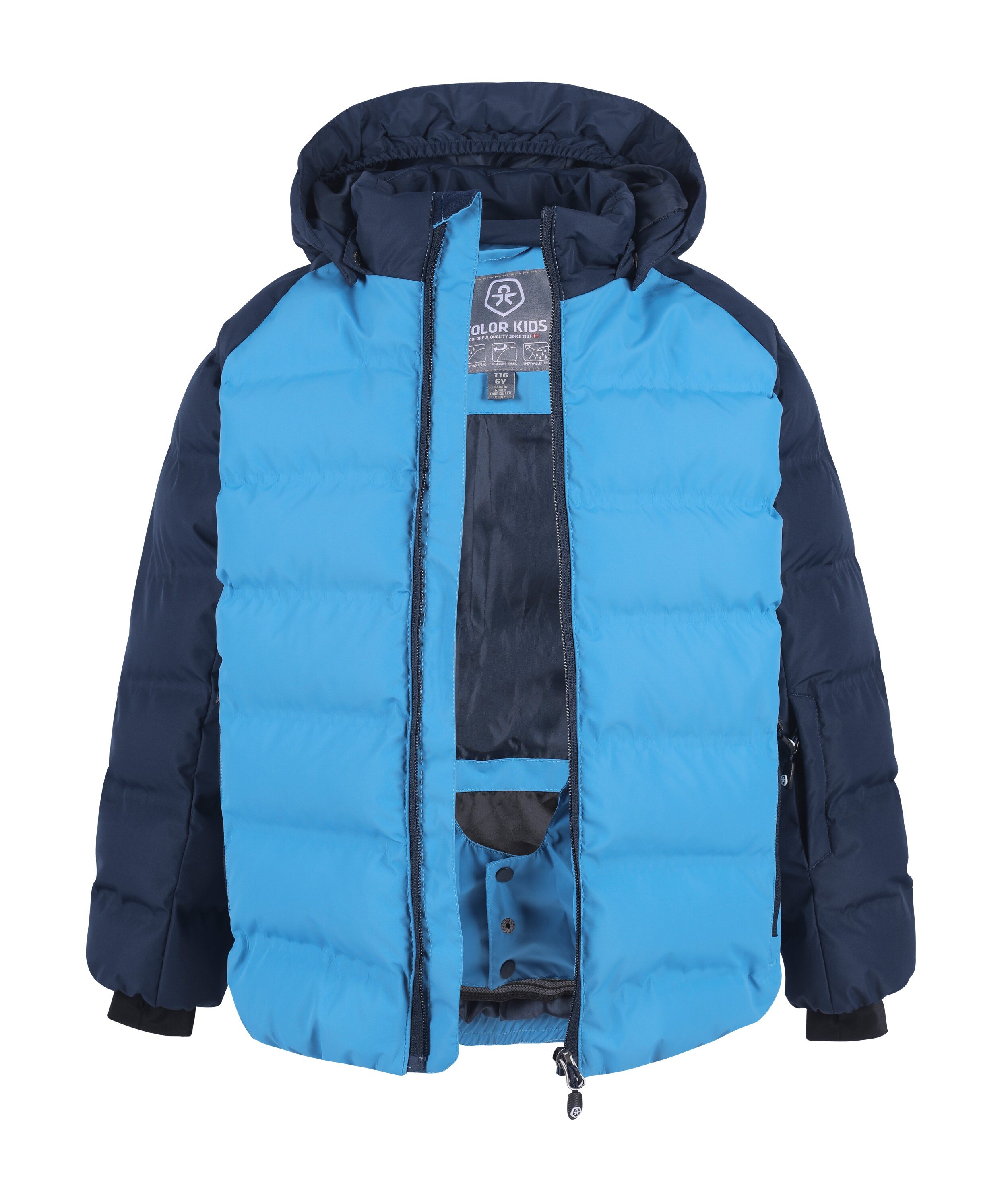 Color Kids Ski Jacked Quiltad Vinterjacka Barn Junior - SMILE.