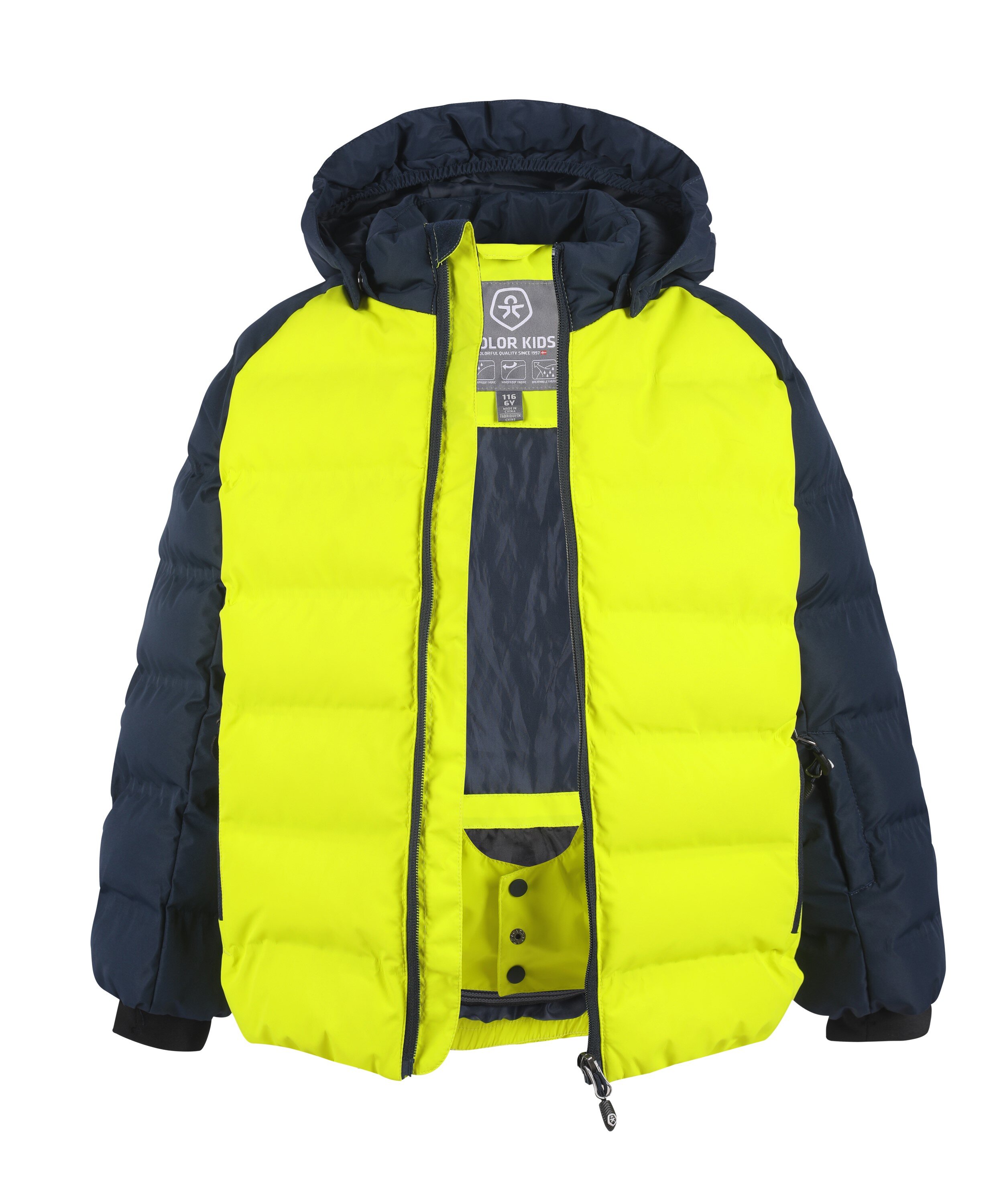 Color Kids Ski Jacked Quiltad Vinterjacka Barn Junior - SMILE.