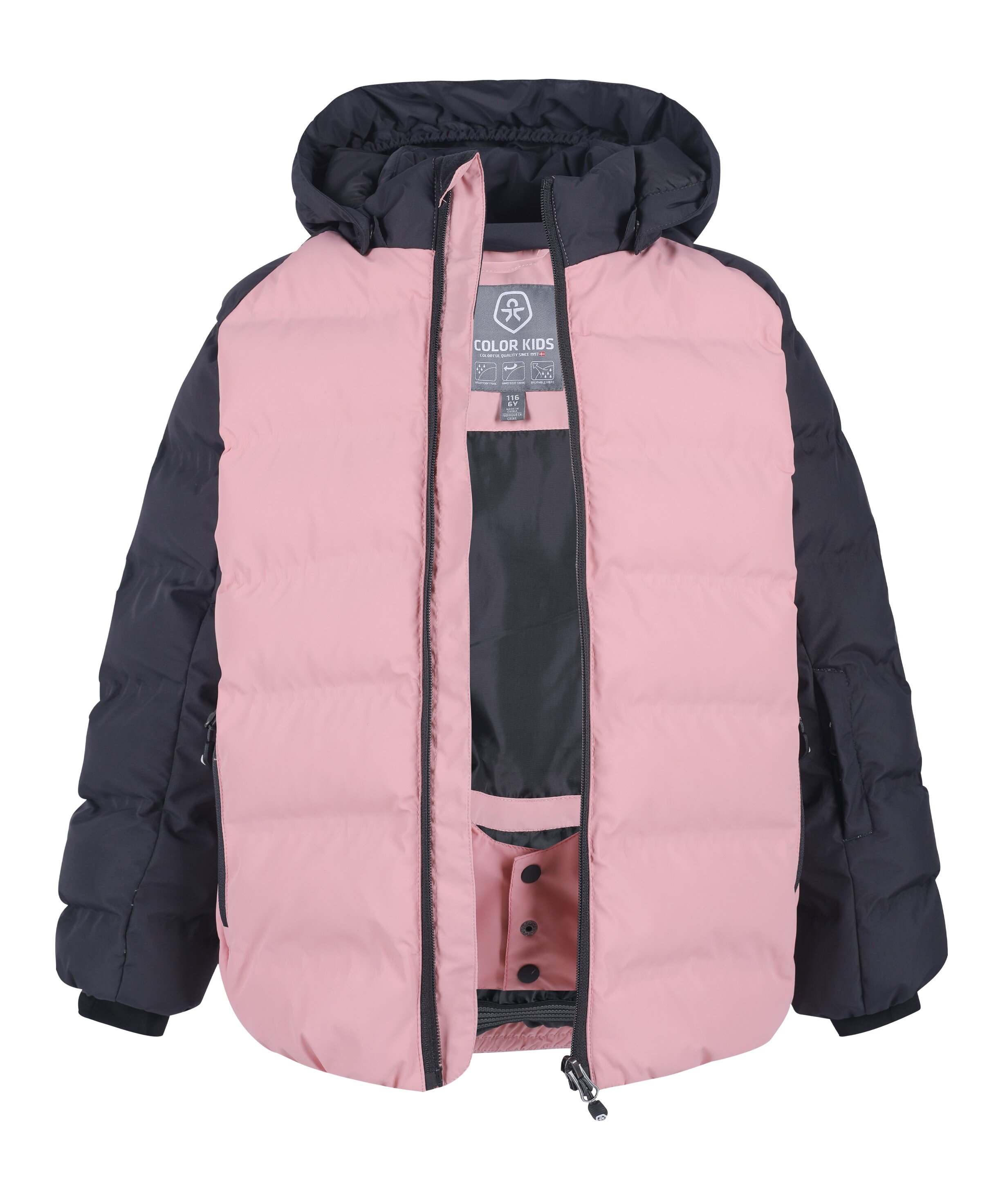 Color Kids Ski Jacked Quiltad Vinterjacka Barn Junior - SMILE.