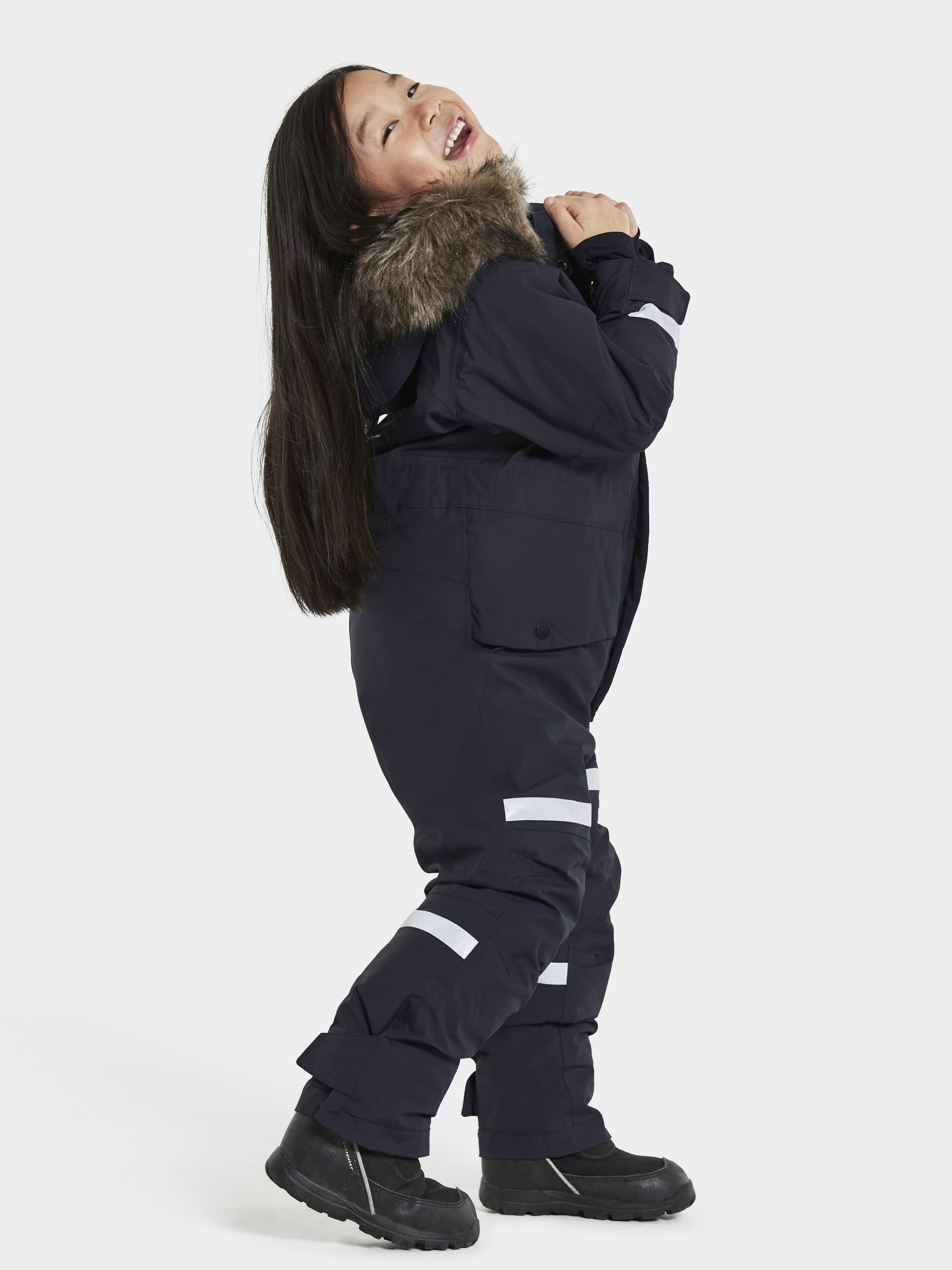 Didriksons Bjärven Vinteroverall Barn Navy - SMILE.