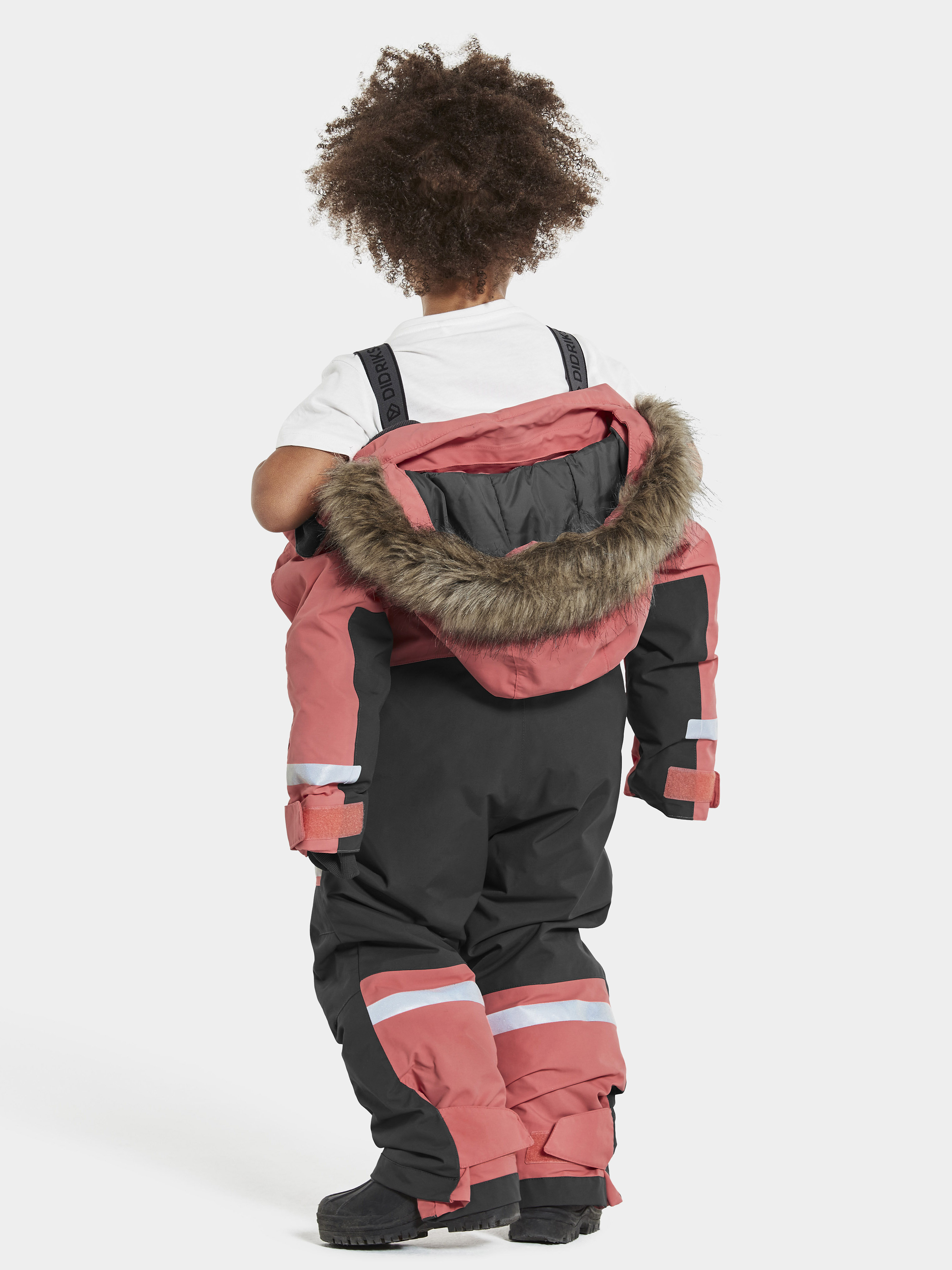 Didriksons Bjärven Vinteroverall Barn Peach Rose - SMILE.