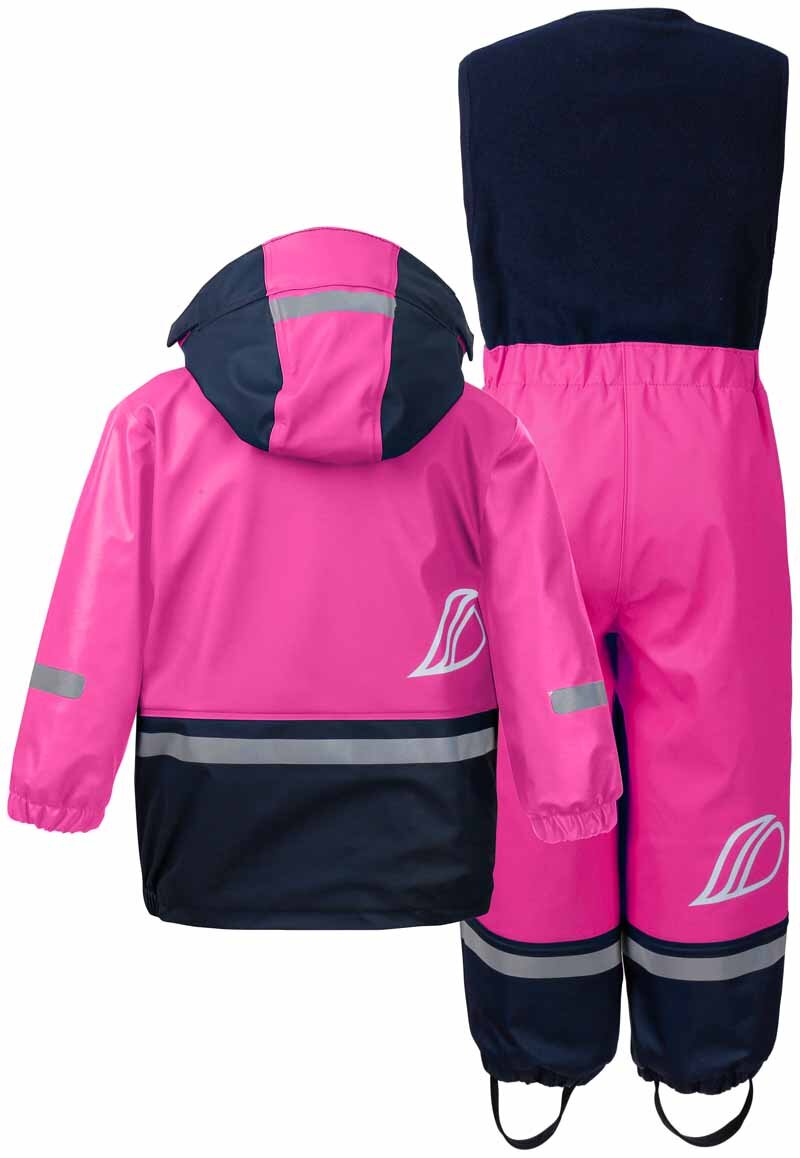 Didriksons Boardman C Fodrat Regnset Pink Barn - SMILE.