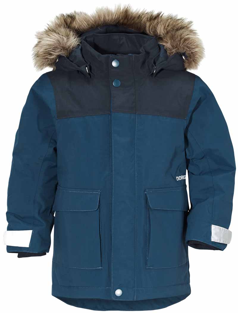 Didriksons Kure Vinterparkas 2 Barn Blå - SMILE.