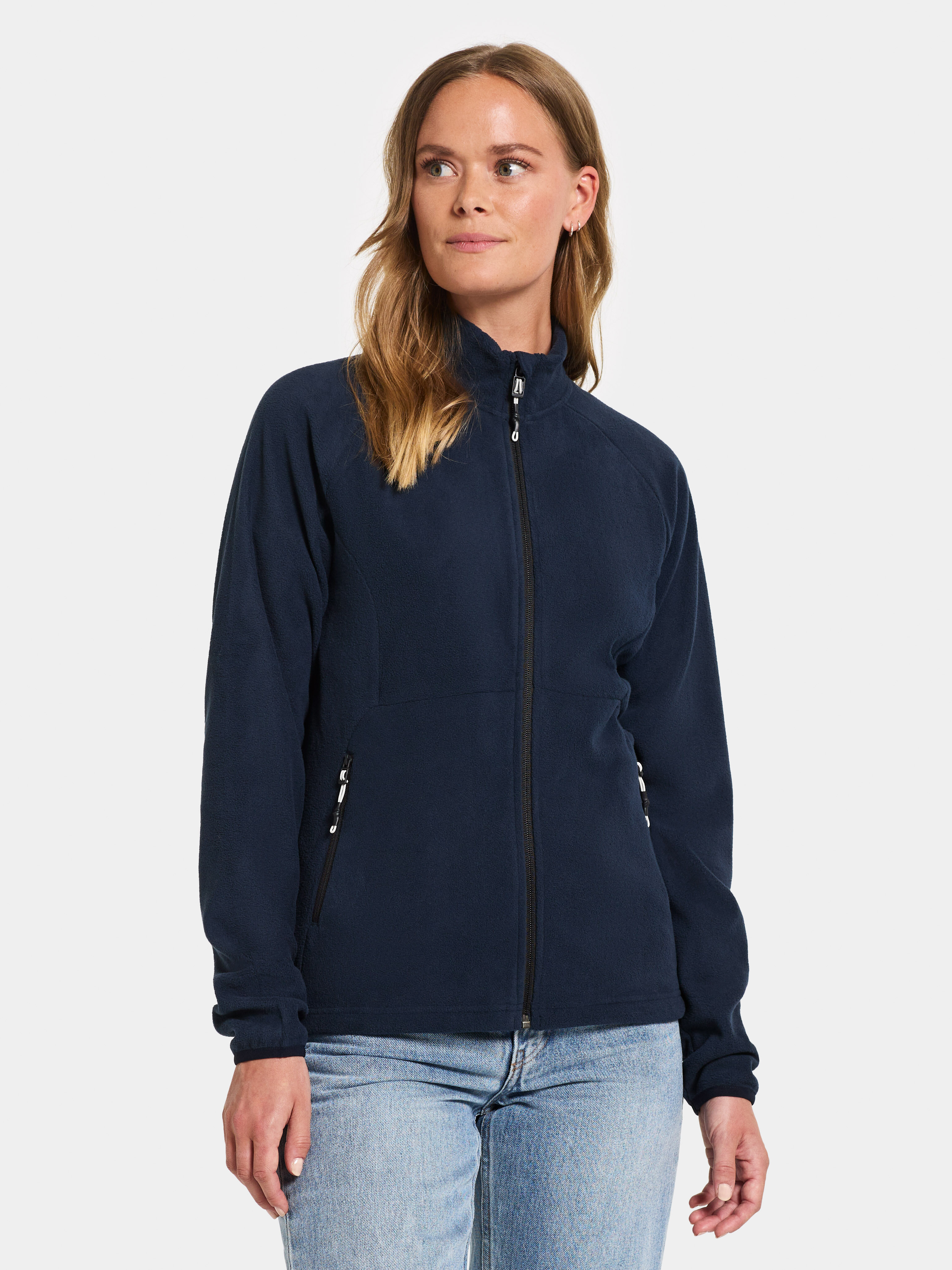 Didriksons Monte Fleecejacka 3 Dam Dark Night Blue - SMILE.