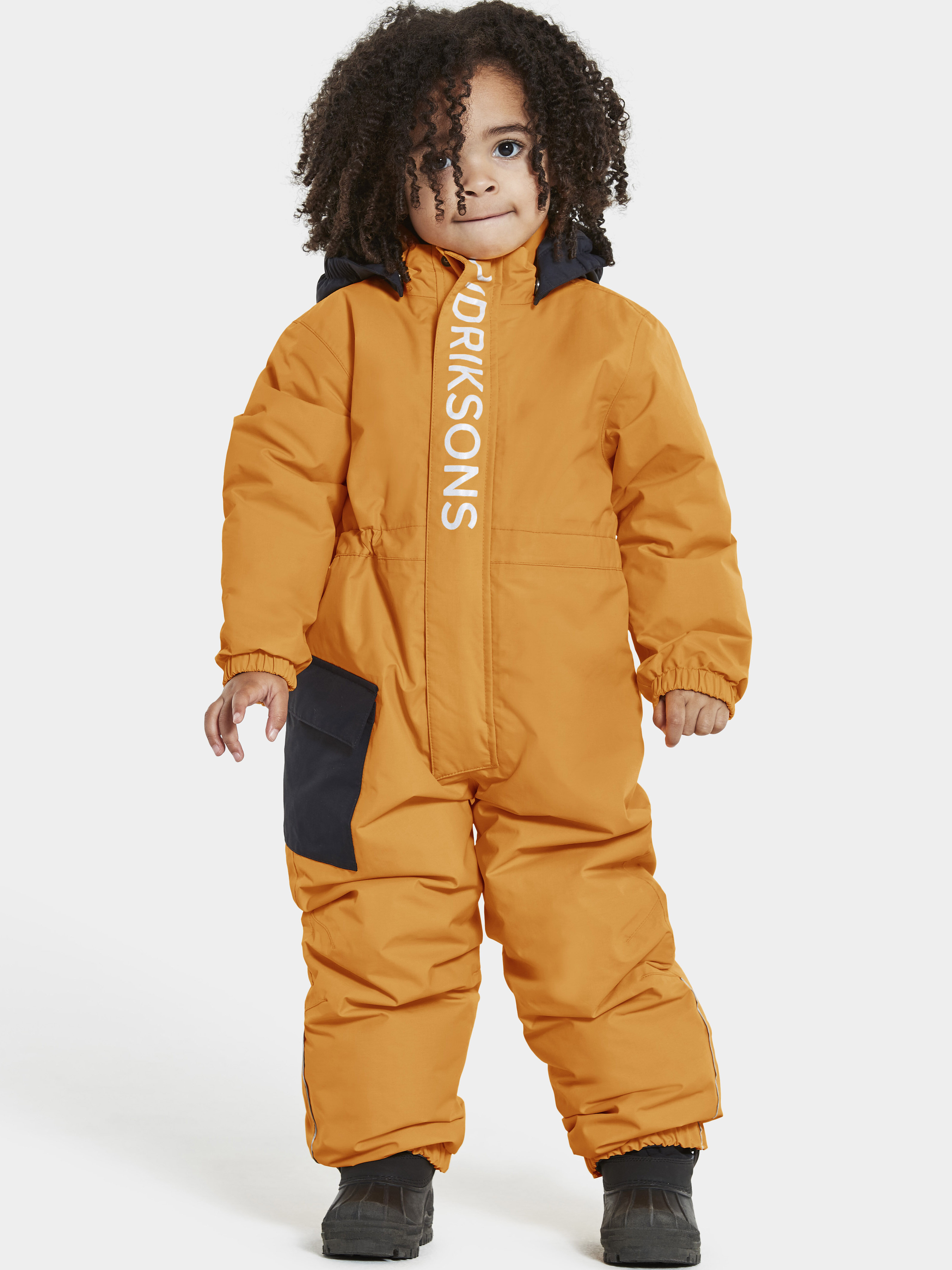 Didriksons Rio Vinteroverall Barn Fire Yellow - SMILE.