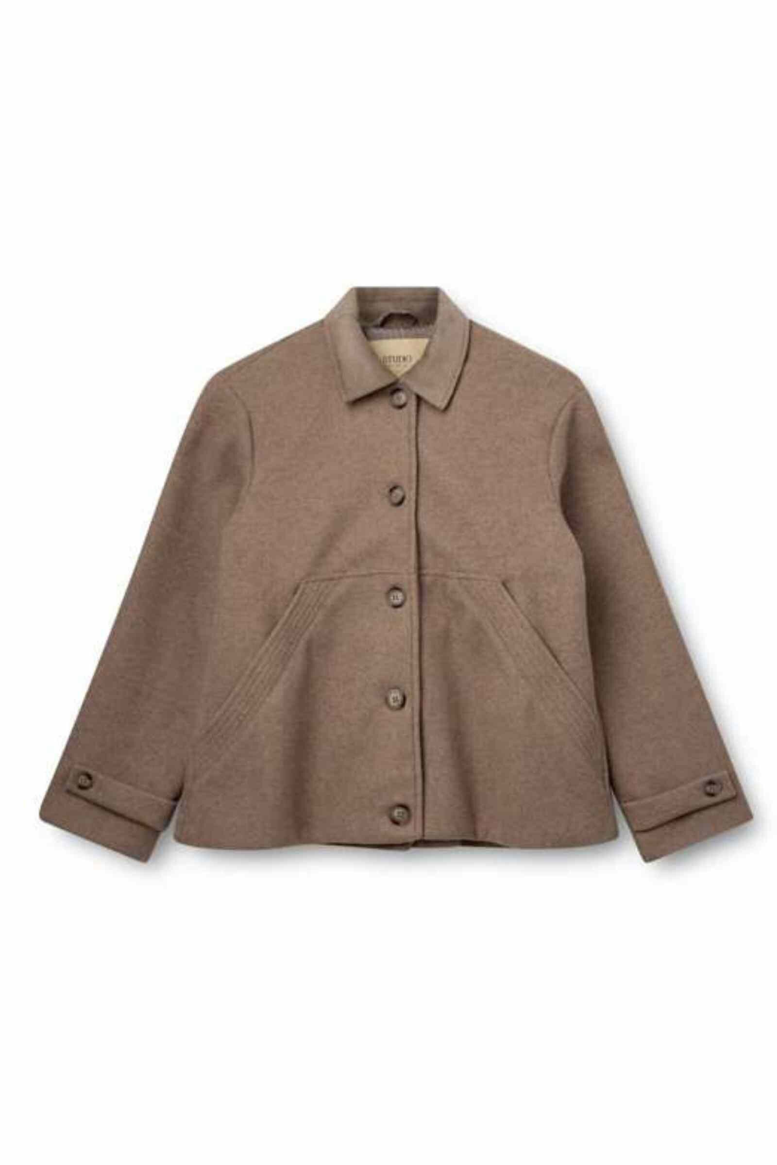 Kopenhaken Wooli Studio Jacket Dam Morel Brown - SMILE.