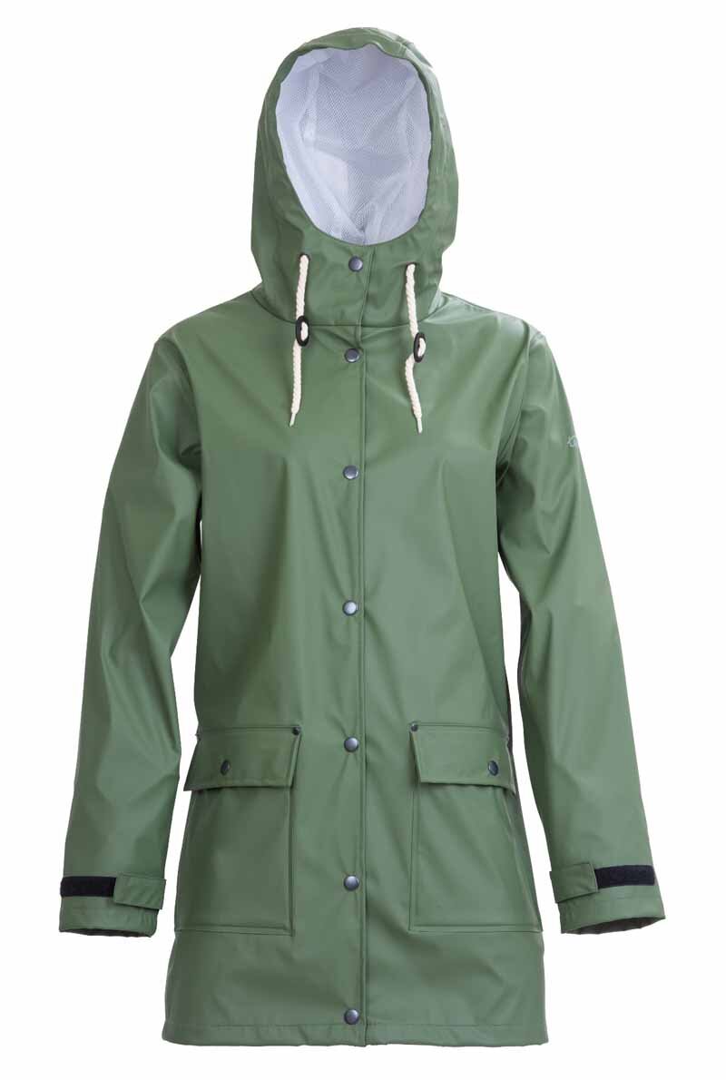 Tuxer Mia Regnjacka PU Dam Geo Green - SMILE.