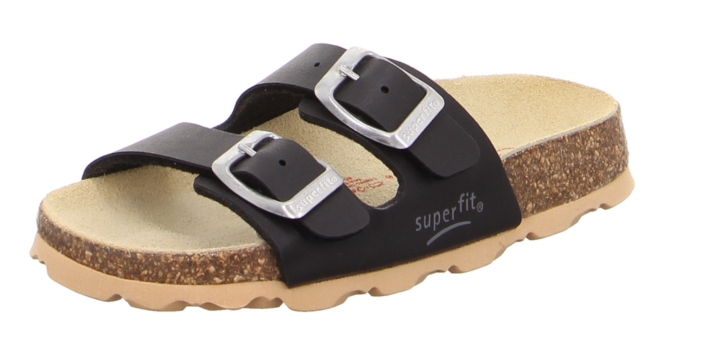 Superfit Fussbettpantoffel Tofflor Svart - SMILE.