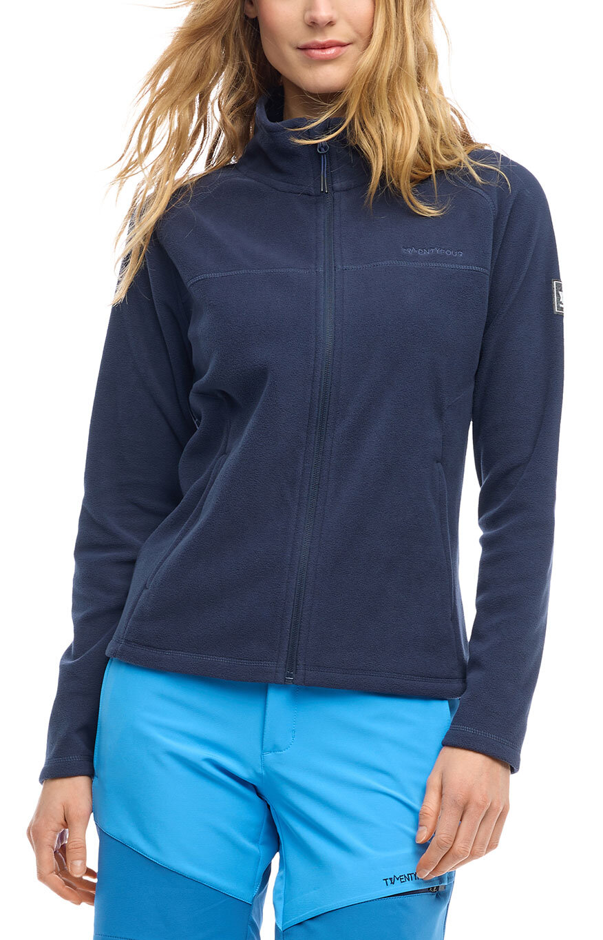 Twentyfour Flåm Fleecejacka Dam Navy Blue - SMILE.