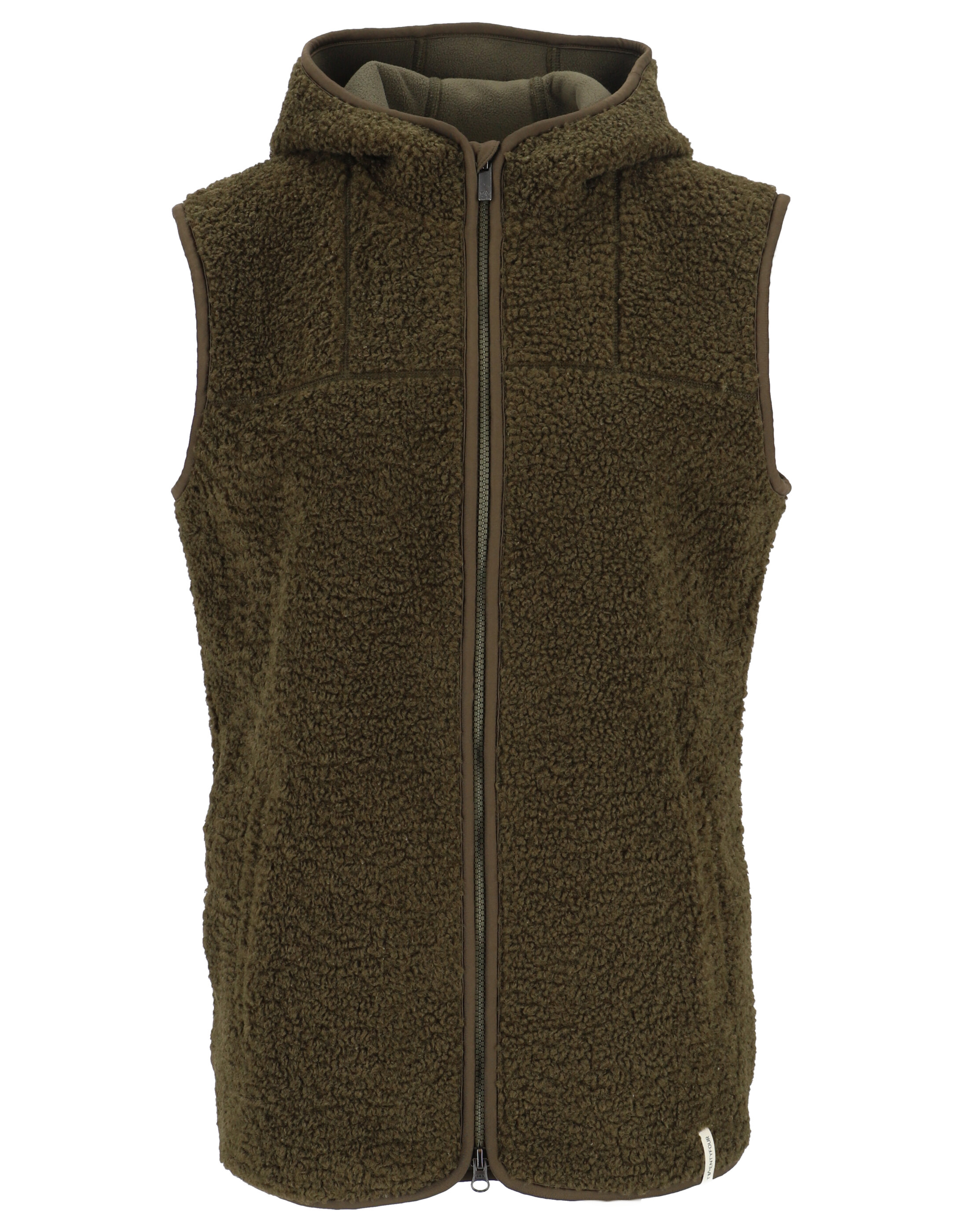 Twentyfour Mellow Pile Väst Dam Dark Olive - SMILE.