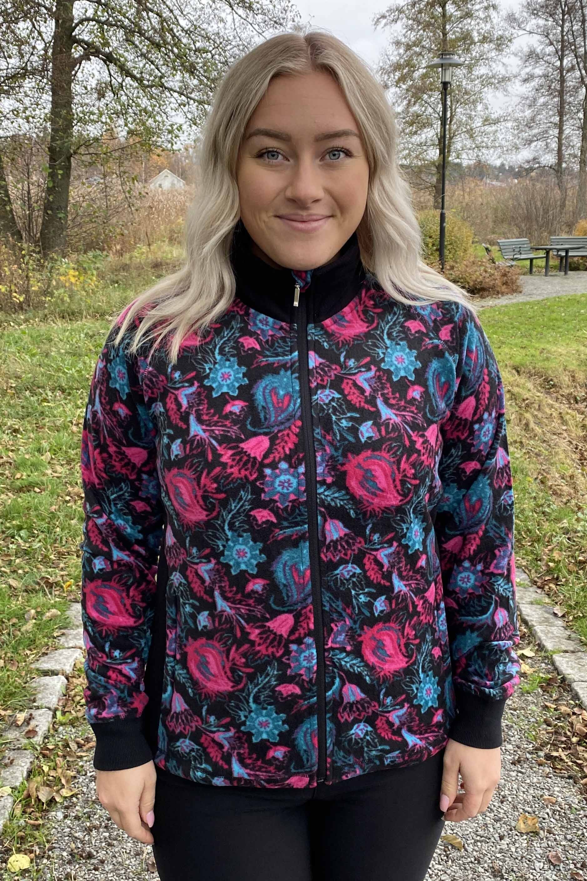 Way Of Sweden Flisa Fleecejacka Dam Mönstrad - SMILE.