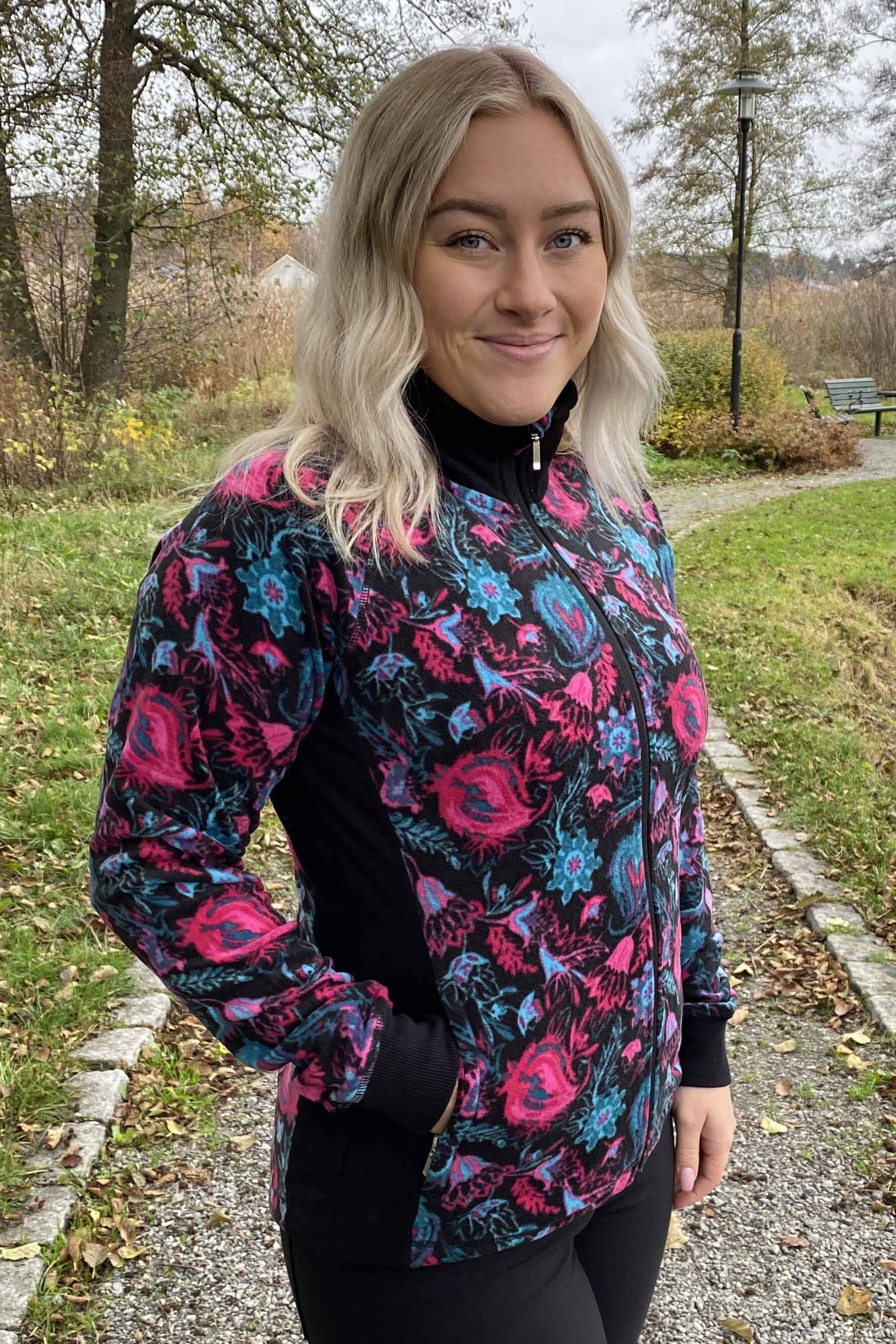 Way Of Sweden Flisa Fleecejacka Dam Mönstrad - SMILE.