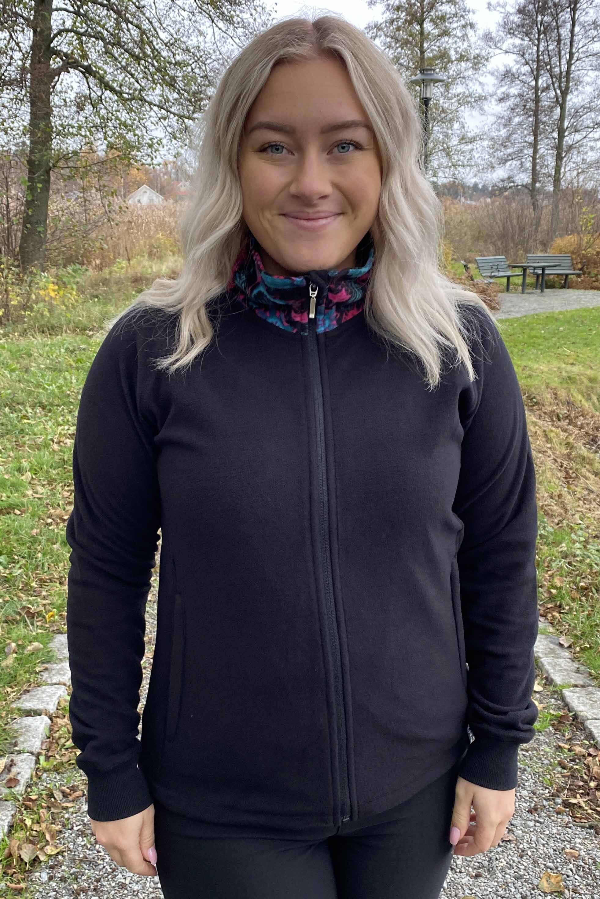 Way Of Sweden Flisa Fleecejacka Dam Mönstrad Krage - SMILE.