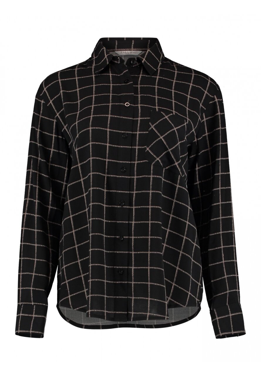 Zabaione Riley 44 Skjorta Dam Black Beige - SMILE.